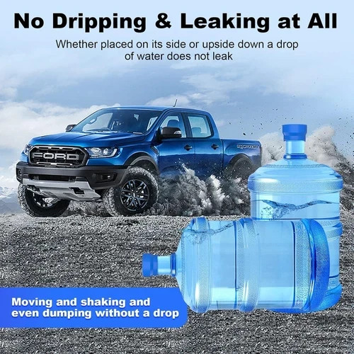 MYLOLF 3-Pack 3 & 5 Gallon Water Jug Caps – Reusable Silicone Blue | eBay