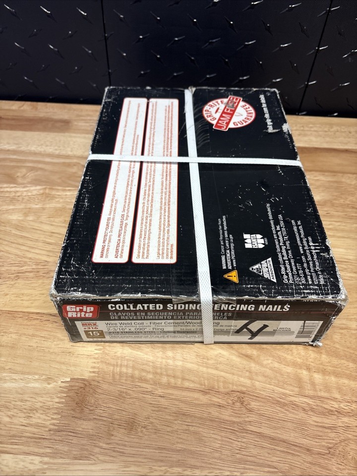 GRIP RITE MAXC62826 Wire Weld Coil 2-3/16"x.090" #316 Stainless Siding ...