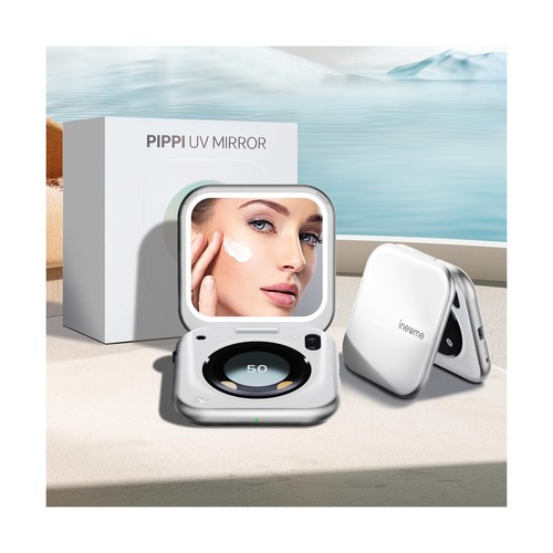 inewme Smart UV Camera Mirror with UV Index & Humidity Sensor, Portable ...