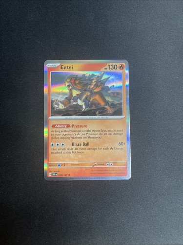 Entei 030/197 Obsidian Flames Holo Rare Pokemon Card | eBay
