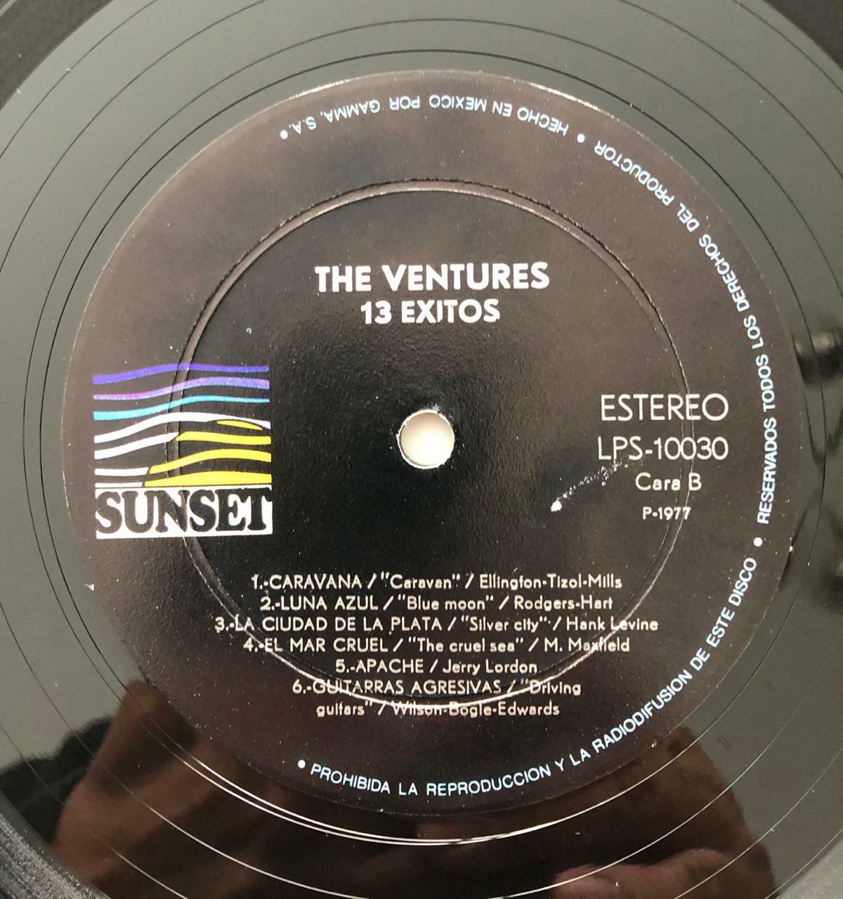 THE VENTURES 13 exitos con MEXICO -only LP vinyl 1977 greatest hits ...