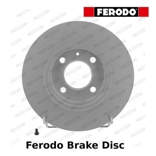Ferodo Front Brake Disc (Pair) - 256mm, Solid, Coated - DDF205C - OE ...