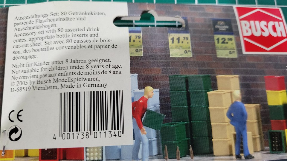 HO (1:87) Busch "Beverage cases", #1134 | eBay