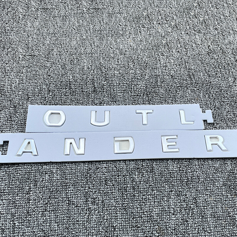 For Mitsubishi Outlander Hood Letter Badge Nameplate Emblem Sport ...