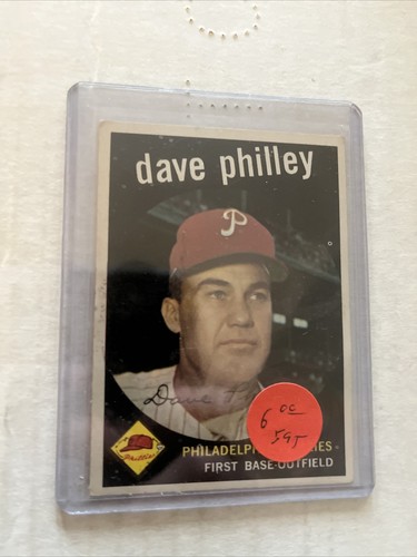 1959 Dave Philley Philadelphia Phillies Topps Baseball Card #92 | eBay