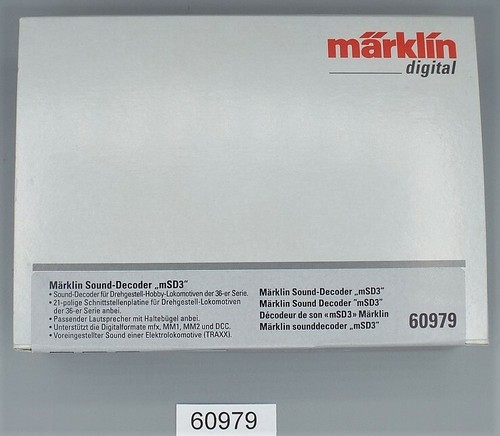 Märklin 60979 SoundDecoder mSD3 #NEU in OVP# 4001883609799 | eBay