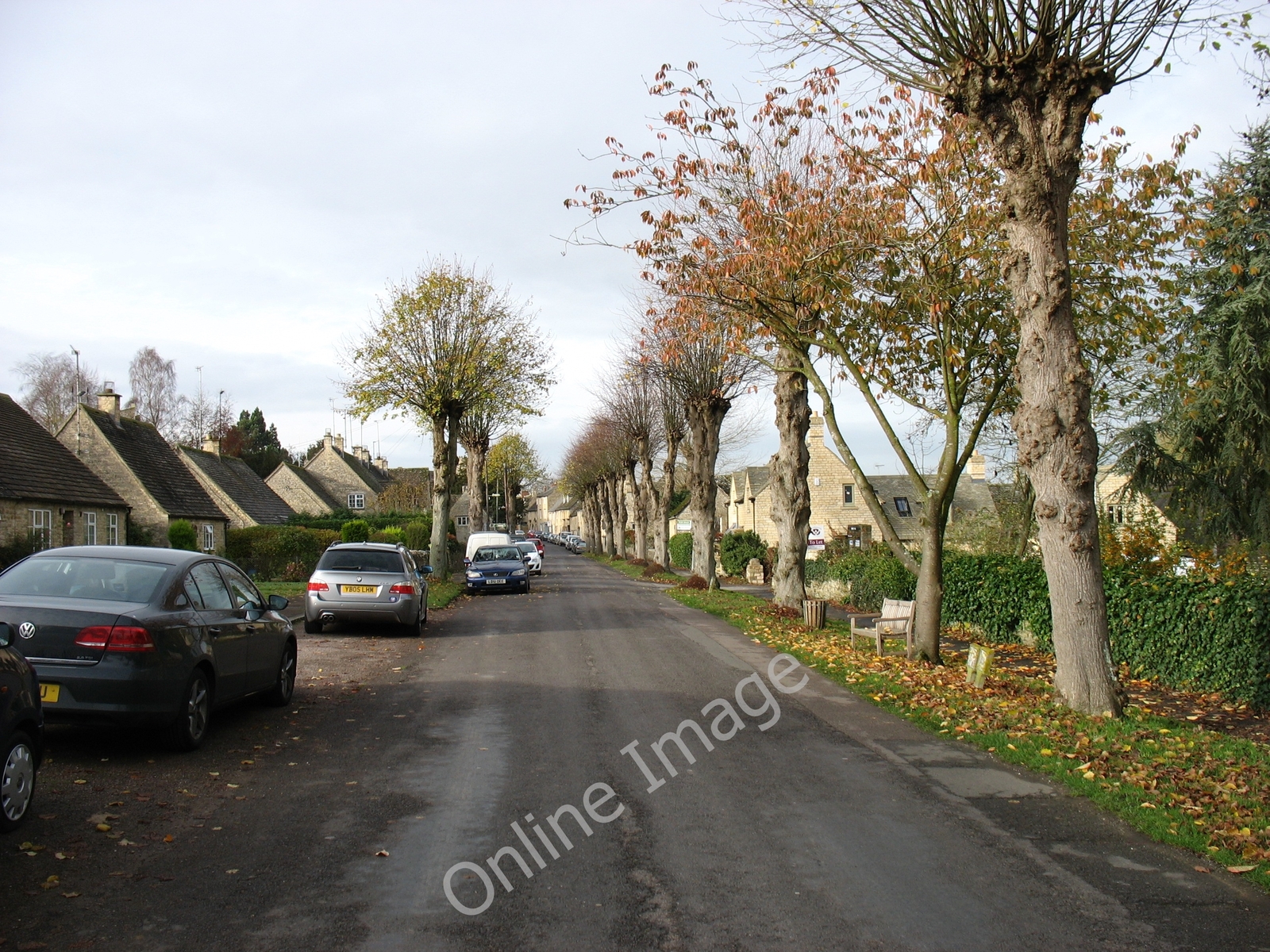 Photo 6x4 The tree-lined approach to Burford from the east Burford ...