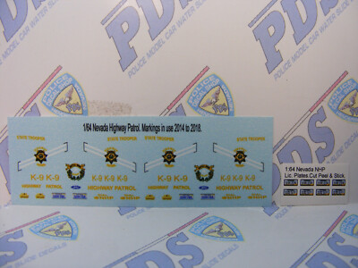 Nevada Highway Patrol 1/64 Water Slide Decals for SUV or Patrol Car | eBay