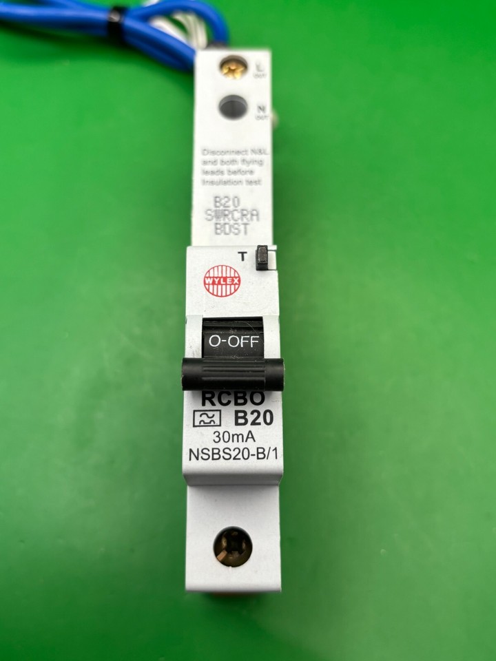 Wylex RCBO B16 NSBS16-B/1 B20 NSBS20-B/1 B32 NSBS32-B/1 B40 NSBS40-B/1 ...