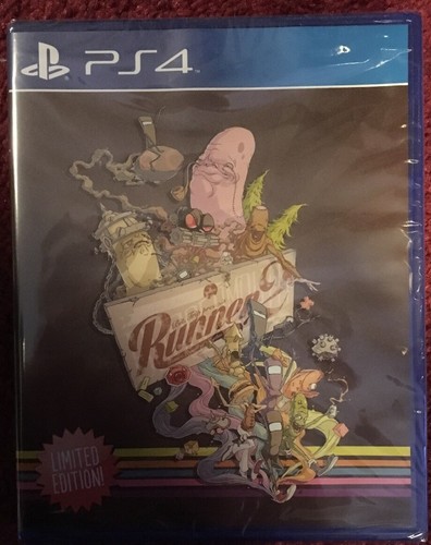 Limited Run Games #44 Runner PlayStation 4 Sealed Postcard and Sticker ...