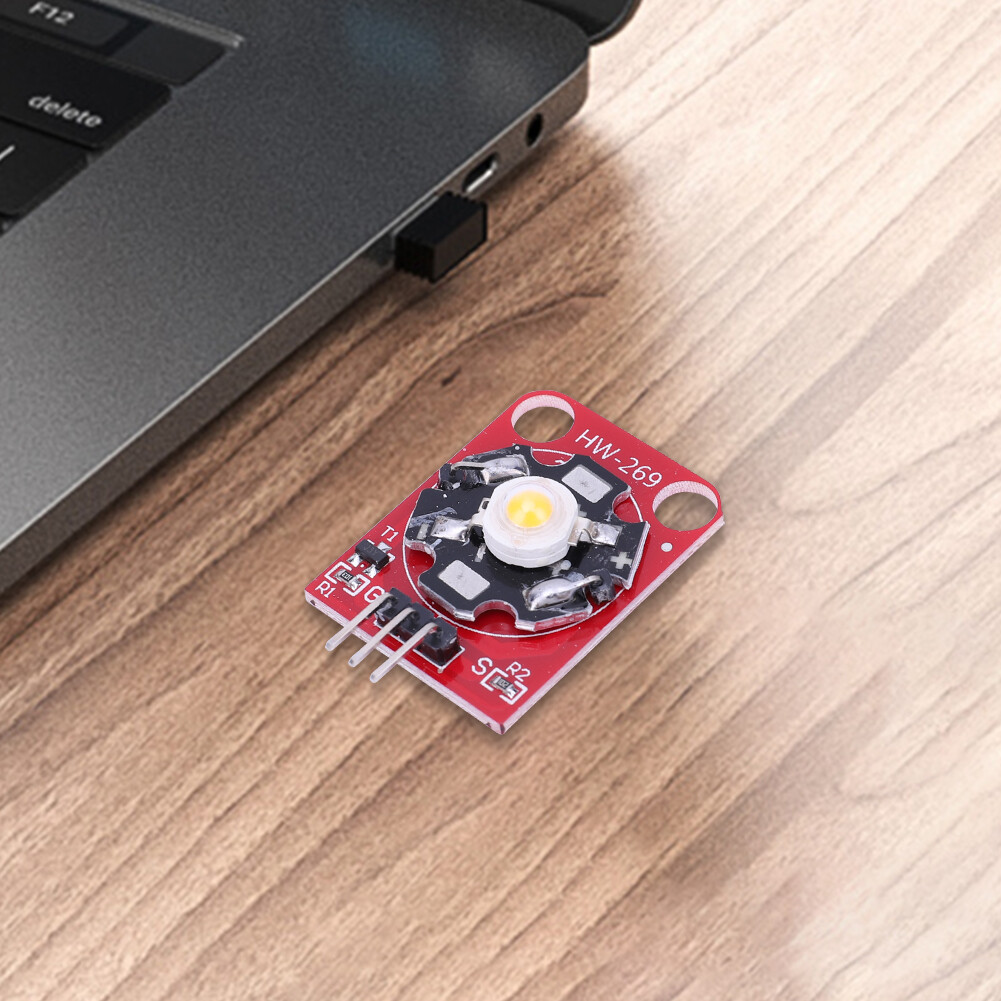 3W LED Drive Lamp Module with PCB Chassis High Power for Arduino ...