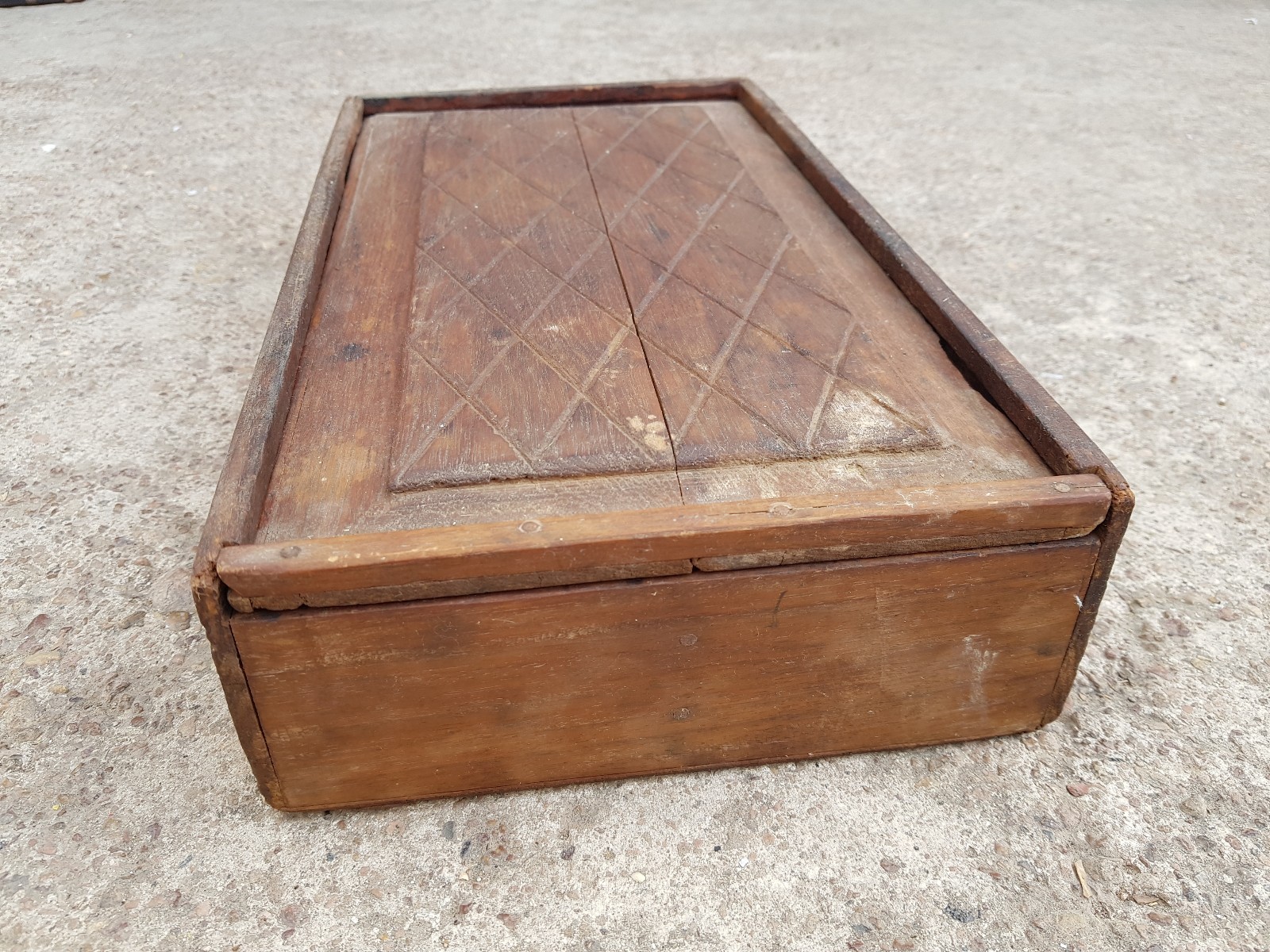 Vintage Old Primitive Handcrafted 8 Compartments Spice Keeping Wooden ...