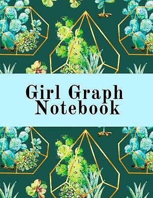 Girl Graph Notebook: Squared Coordinate Paper Composition Notepad ...