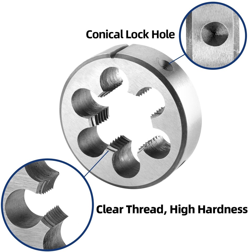 Burkit Metric M20 Round Threading Die M20 x 2.5 Machine Thread Die ...