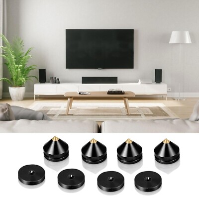 4sets 20x22mm Speaker Spike Pad Base Amplifier Isolation Cone Audio ...