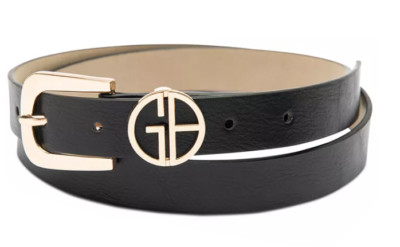 Giani Bernini Logo Keepe Belt Navy | eBay