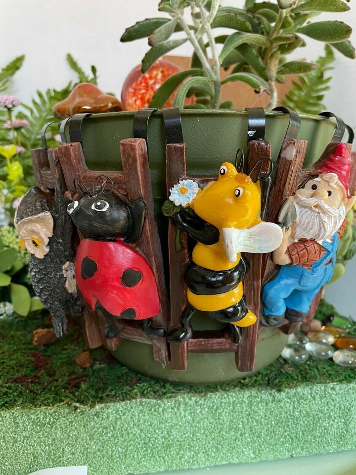 Flower Pot Huggers - CHOOSE FROM: Turtle, Ladybug, Frog, Gnome ...
