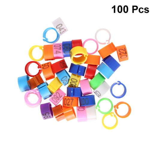 100PCS Pigeon Letter Identification Parrot Bird Opening Foot Rings Bird ...