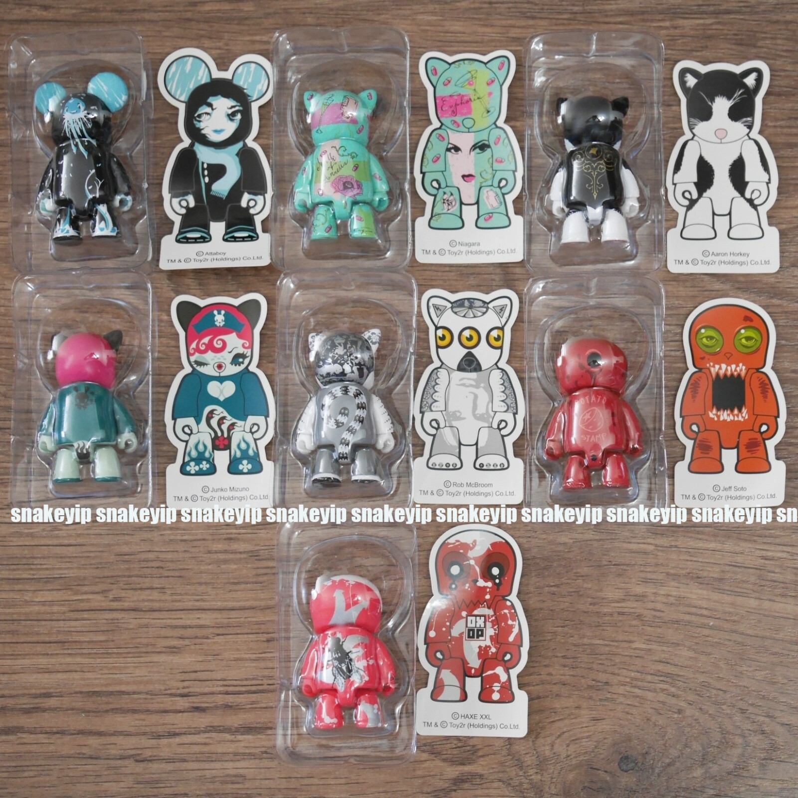 Toy2R 2.5"Qee Key Chain OXOP Series 3 w/Chase Full Set of 14pcs ...