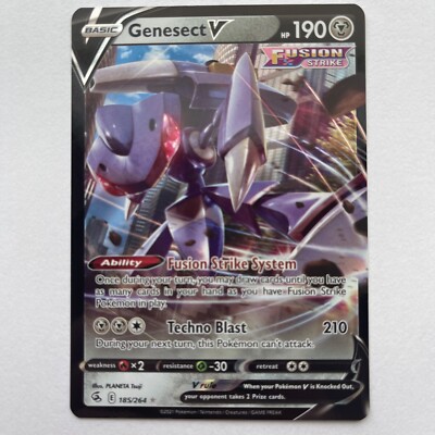Pokémon TCG Genesect V Fusion Strike 185/264 Holo Ultra Rare | eBay