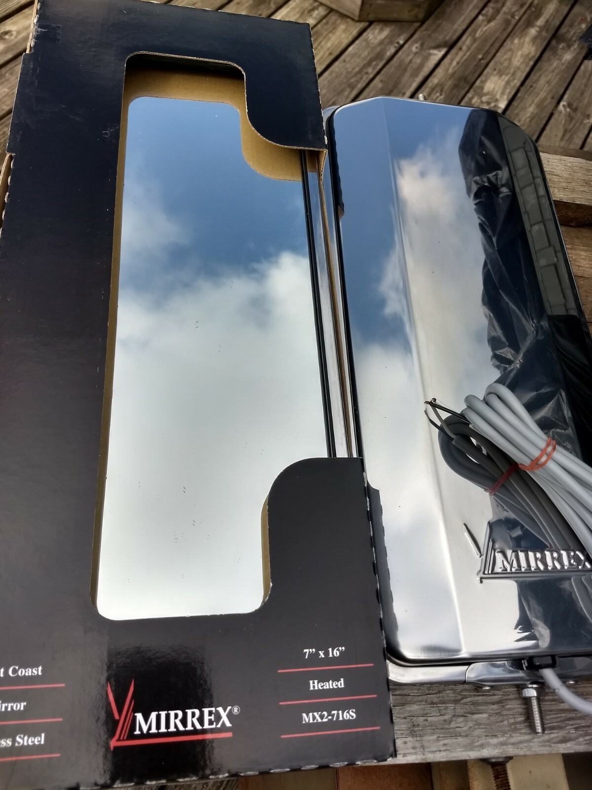 West Coast Heated Mirror Mirrex Brand MX2-716S Stainless Steel New in ...