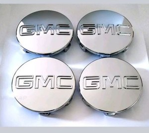 GMC CHROME CENTER CAP Yukon Denali Sierra 3.25" 83mm 18 20 22 Wheel ...
