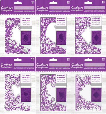 Crafter's Companion Cut and Emboss Folders, Unique Designs, 4.25" x 5.5 ...