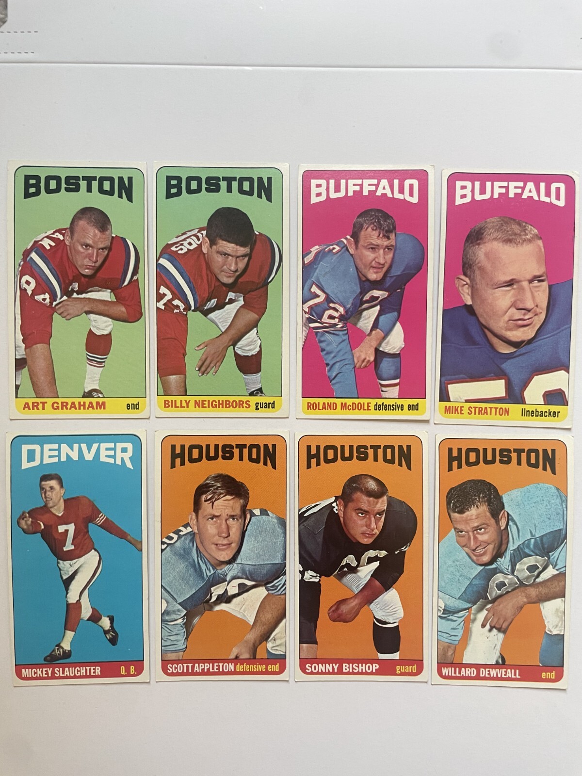 1965 Topps Football Cards *LOT of 17* #11-176! Vintage! VERY NICE ...