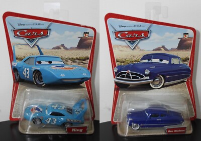 2-SET KING & DOC HUDSON Pixar Cars Die Cast 2006 1st Edition Desert ...