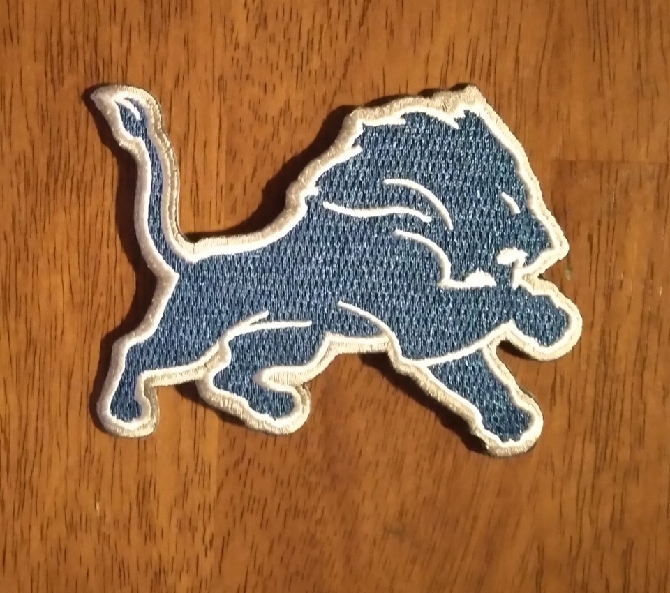 Detroit Lions Football Iron on Embroidered Patch | eBay