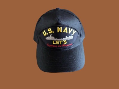 U.S NAVY LST'S SHIP HAT OFFICIAL MILITARY BALL CAP U.S.A MADE SUPPLYING ...