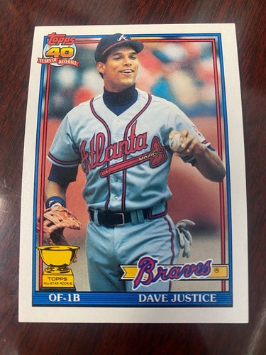 1991 Topps - #329 David Justice | eBay