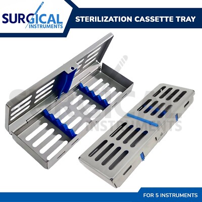 5 Instruments Dental Sterilization Cassette Box, Autoclave Tray, Rack ...