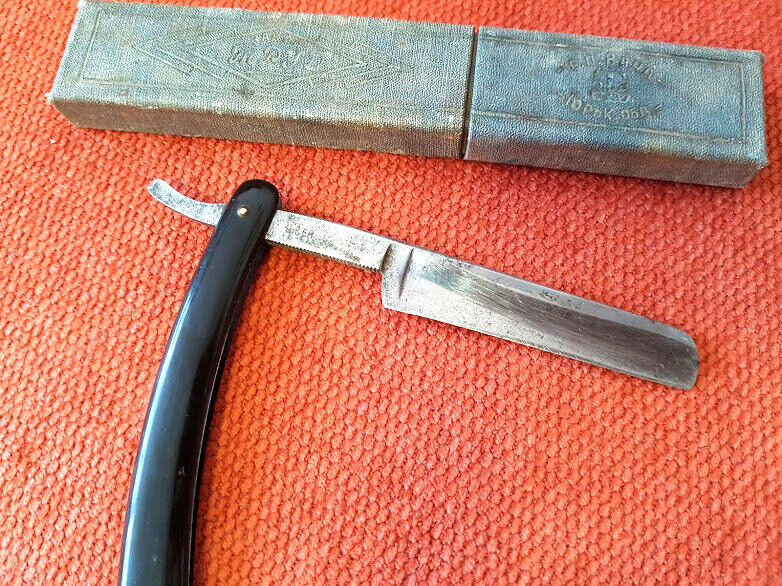 Vintage SOVIET RUSSIA Straight Razor USSR VOLGА FACTORY OF LABOR OF ...