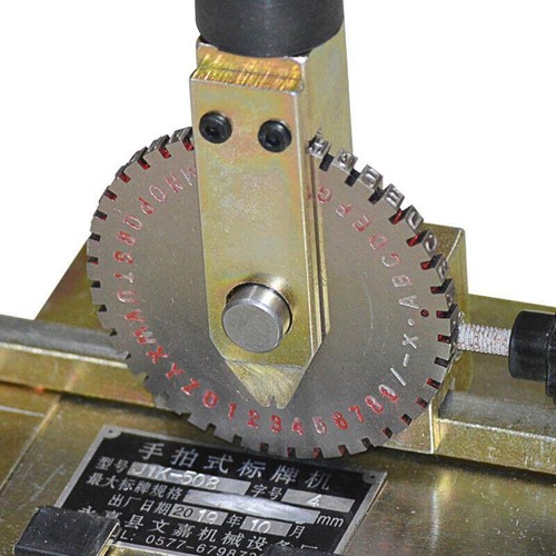 Hand beat type label printer metal sign markin machine digital letter ...