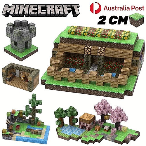 Minecraft Magnetic Building Blocks Set Magnet Children Educational Kid ...