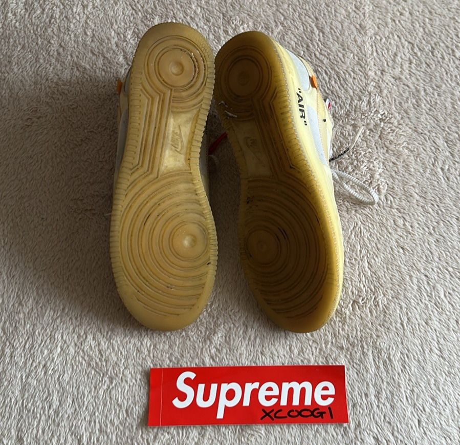 (UK 11) NIKE X OFF-WHITE AIR FORCE 1 LOW OG THE TEN SIZE UK 11 USED ...