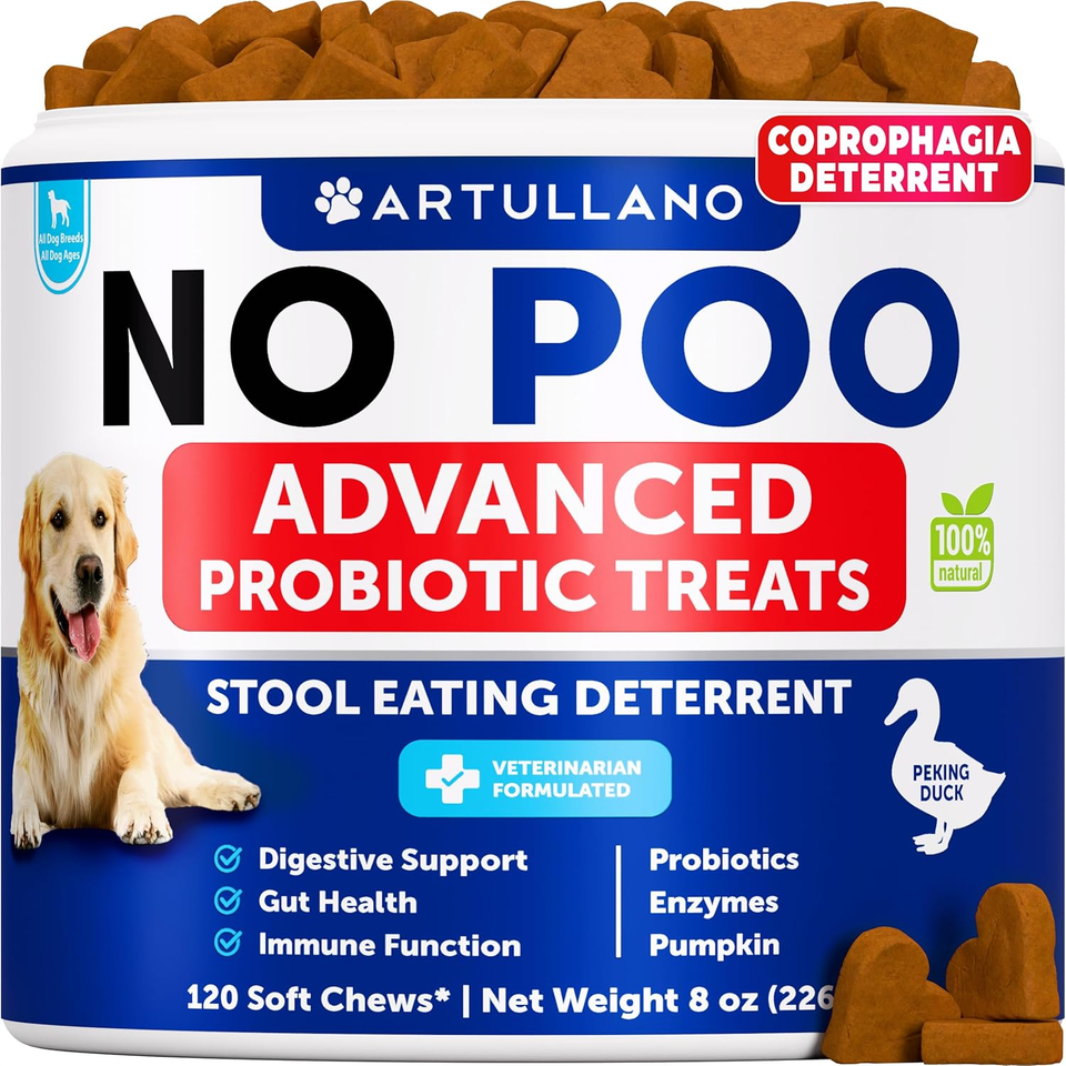 No Poo Chews for Dogs - Coprophagia Stool Eating Deterrent - Stop ...