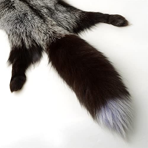 Genuine Natural Tanned Silver Fox Hides Fur Pelts Graded 1 Real Fox Sk ...