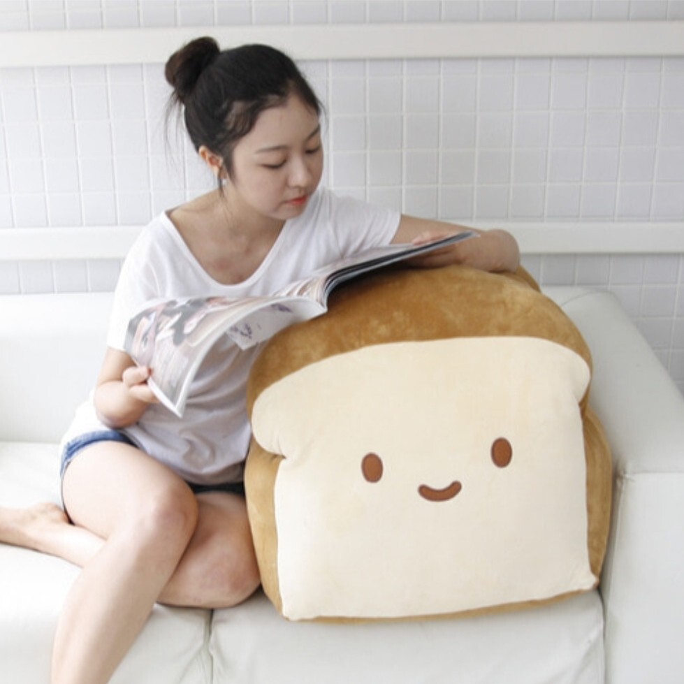 Cotton Food Bread Cushion Plush Toy Stuffed Big Size Doll 70cm 27 ...