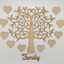 Wooden MDF Tree Set inc. 12 free hearts and Family word - Craft Blank ...