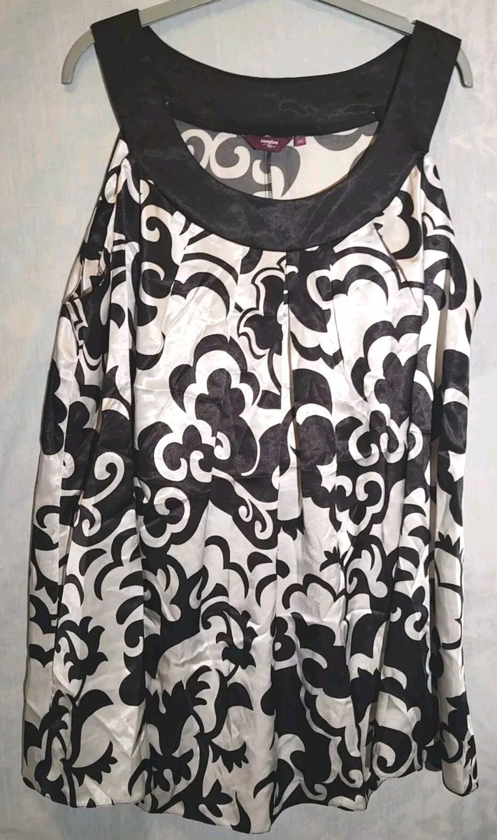 Black And White Floaty Top