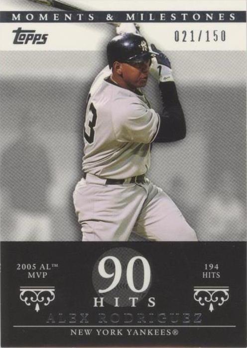 2007 Topps Moments & Milestones - Alex Rodriguez #35-90 2005 AL MVP ...