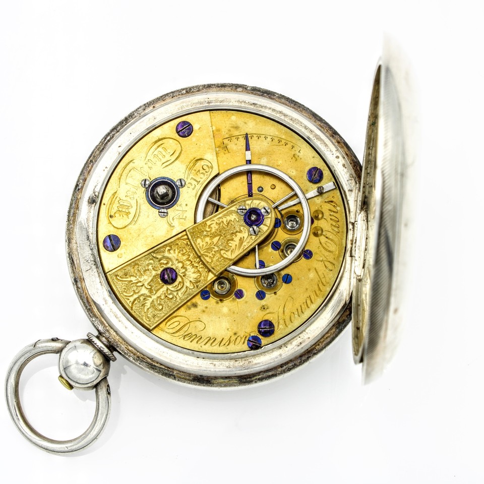 Antique Howard Davis & Dennison Pocket Watch Hunter 15 Jewel Size 18s # ...