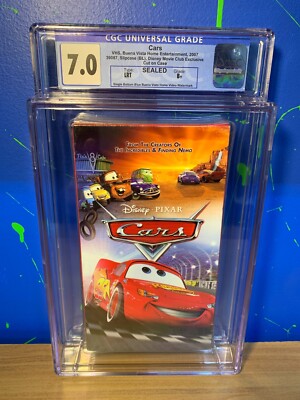 Cars Disney Pixar - VHS Disney Movie Club New SEALED!! Watermarks CGC ...