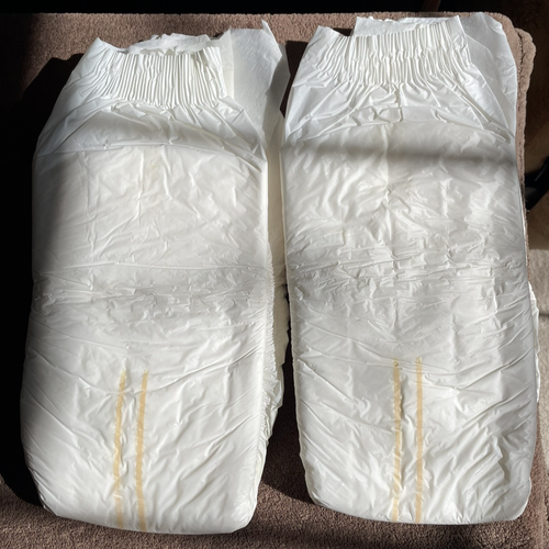 2-Vintage Unisex Plastic Backed Diapers Incontinence /Adult Diapers ...