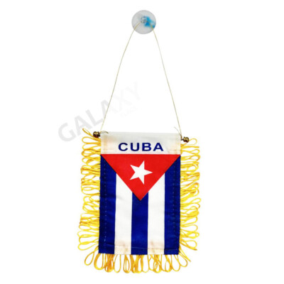 Cuba Mini Banner / Cuba Flag / Double Sided Mini Cuba Car Window Flag ...