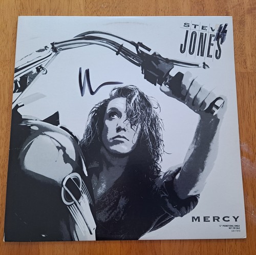 STEVE JONES MERCY vinyl PROMO 12" white label LONG/ SHORT VG+/VG+ Sex ...