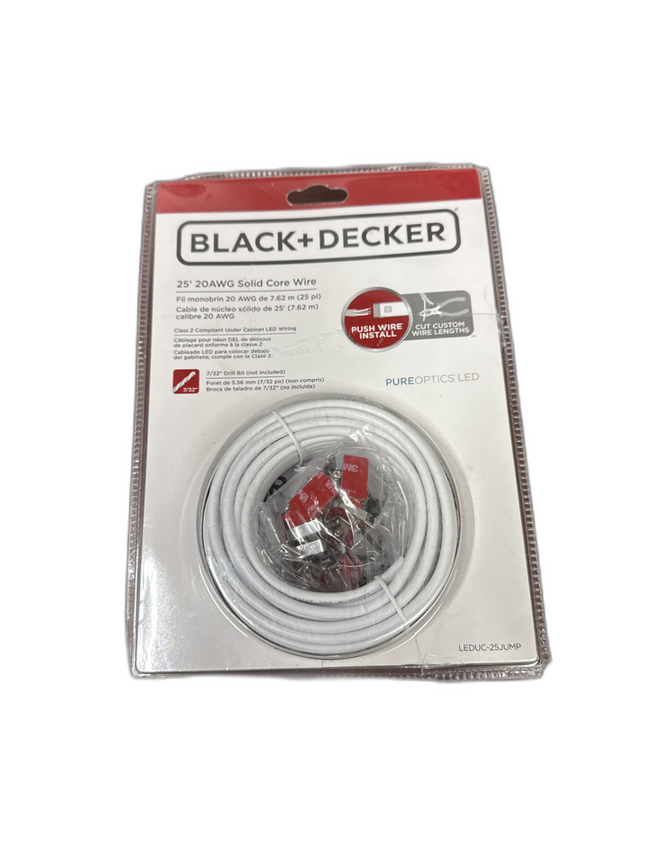 BLACK+DECKER Push Connect Jumper Wire Spool for Under Cabinet Lighting ...