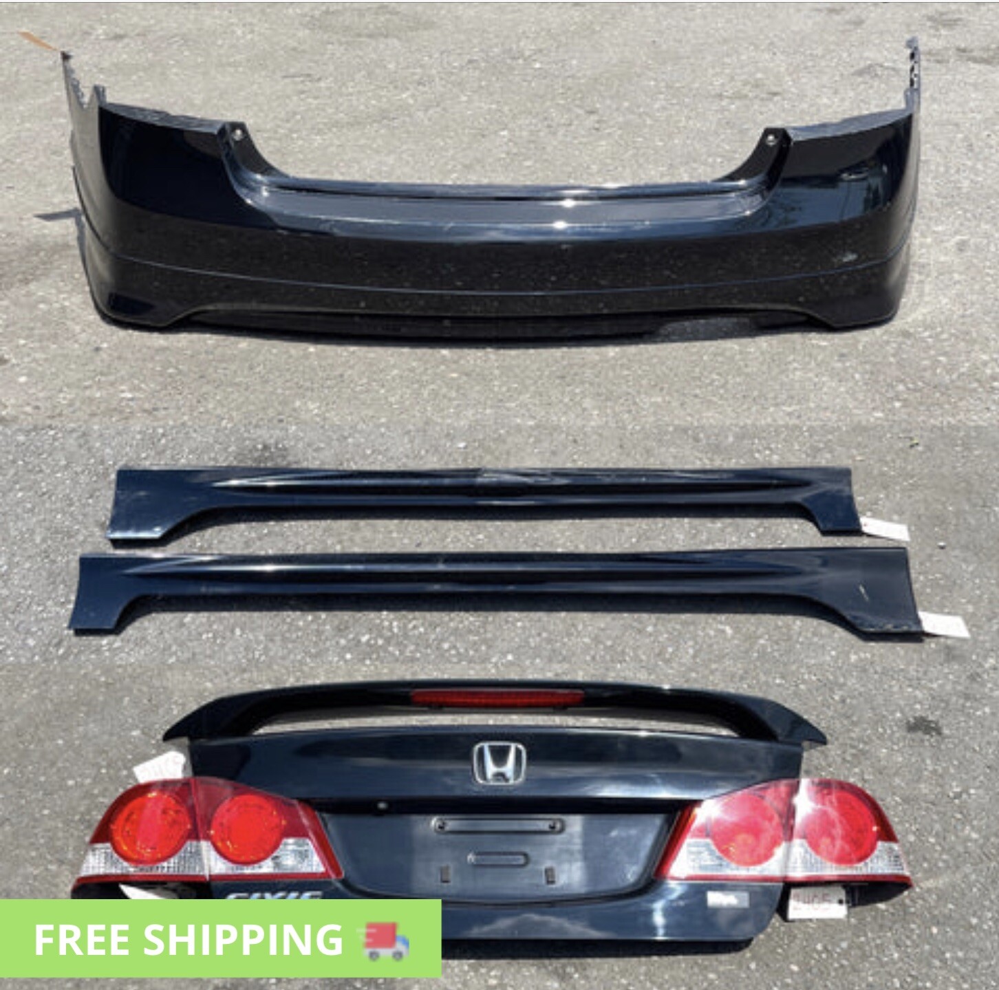 JDM 06-2008 Honda Civic/Acura CSX Rear End Conversion Rear Trunk Bumper ...